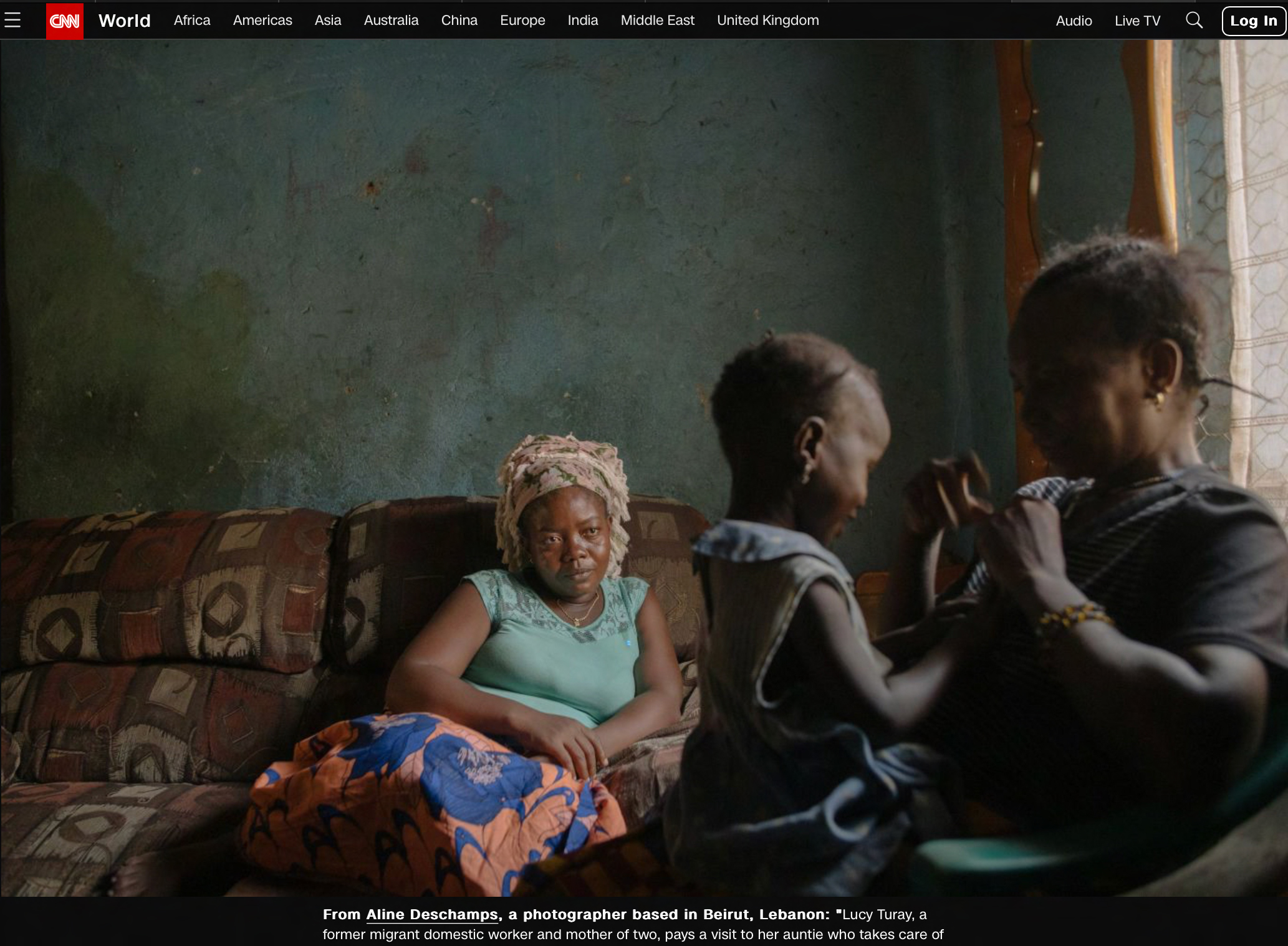 Aline Deschamps Featured on CNN - Middle East Images